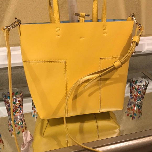 Tory Burch | Bags | Tory Burch Yellow Tote | Poshmark